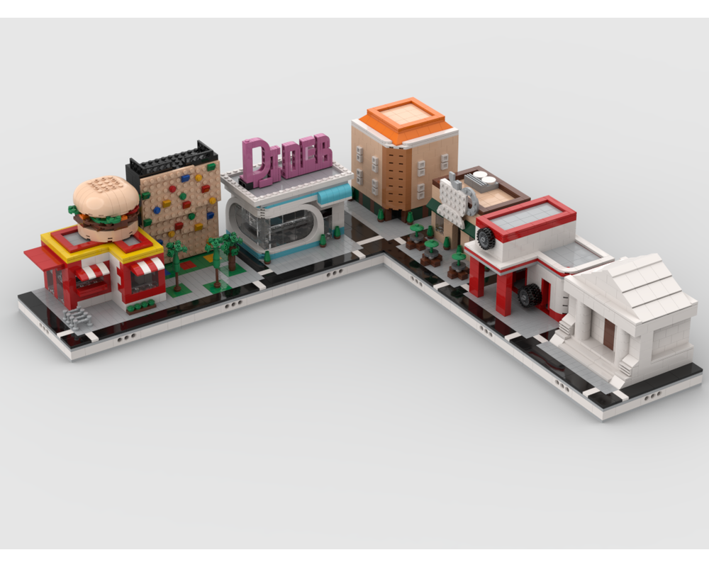 Moc Modular City Extension 11 Build From 7 Mocs How To Build It