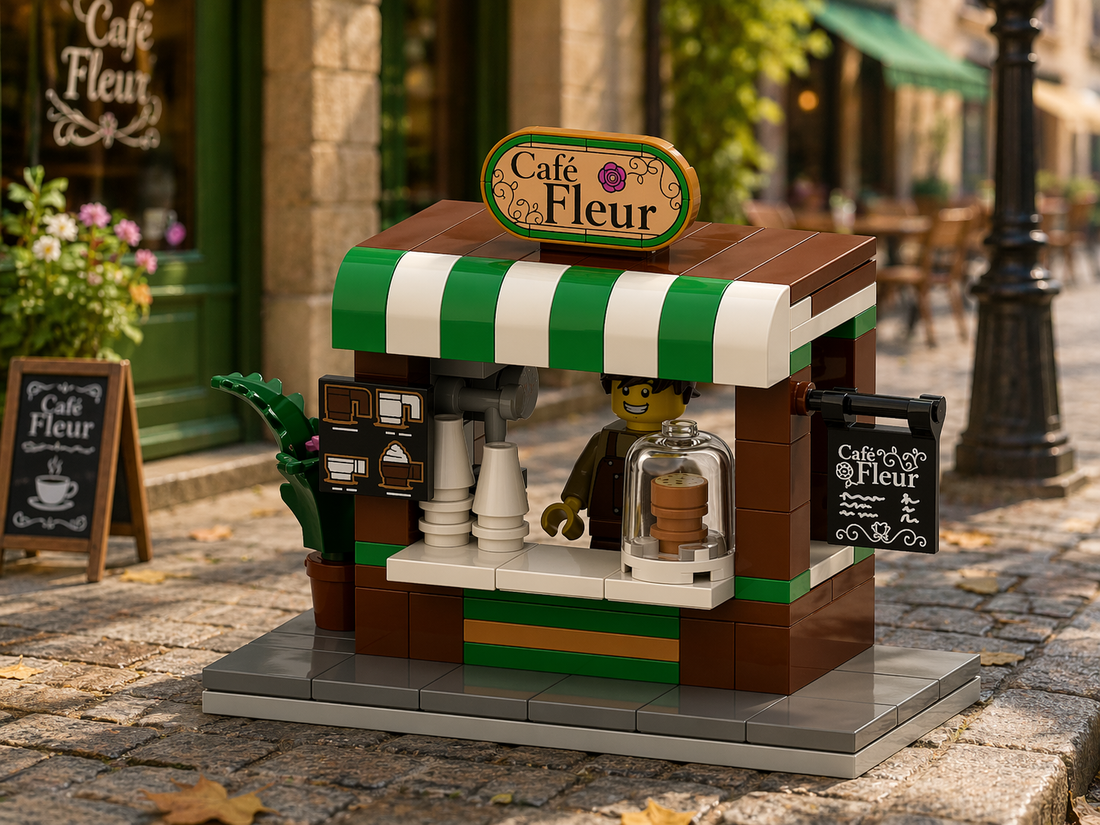 Cafe Fleur Coffee Stand Free Building Instructions – How to build it