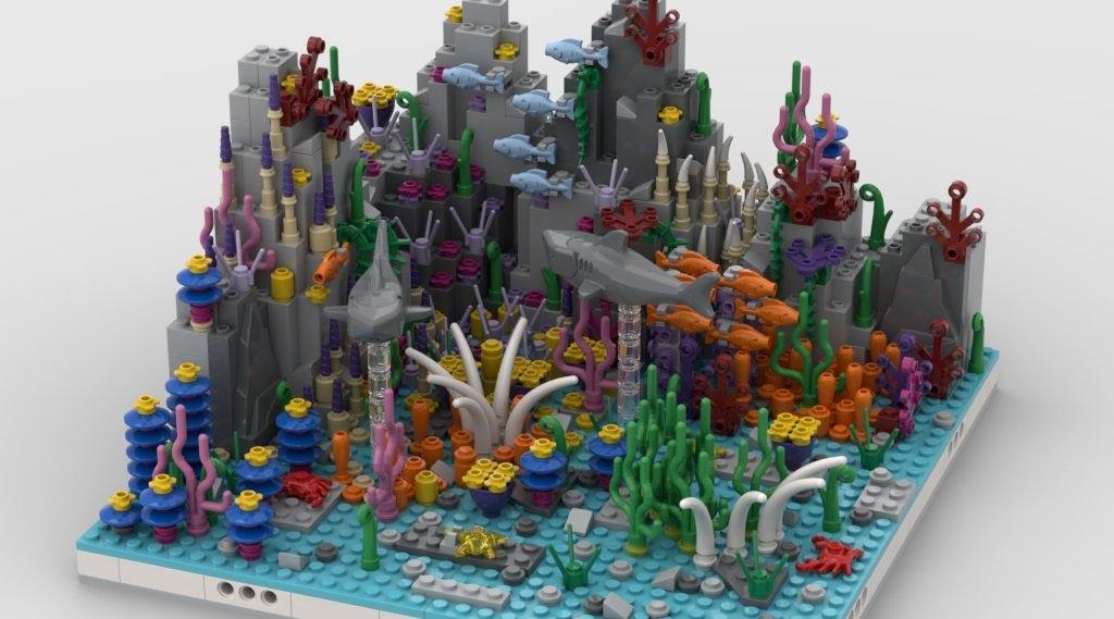 How to build Lego mini Aquarium – How to build it