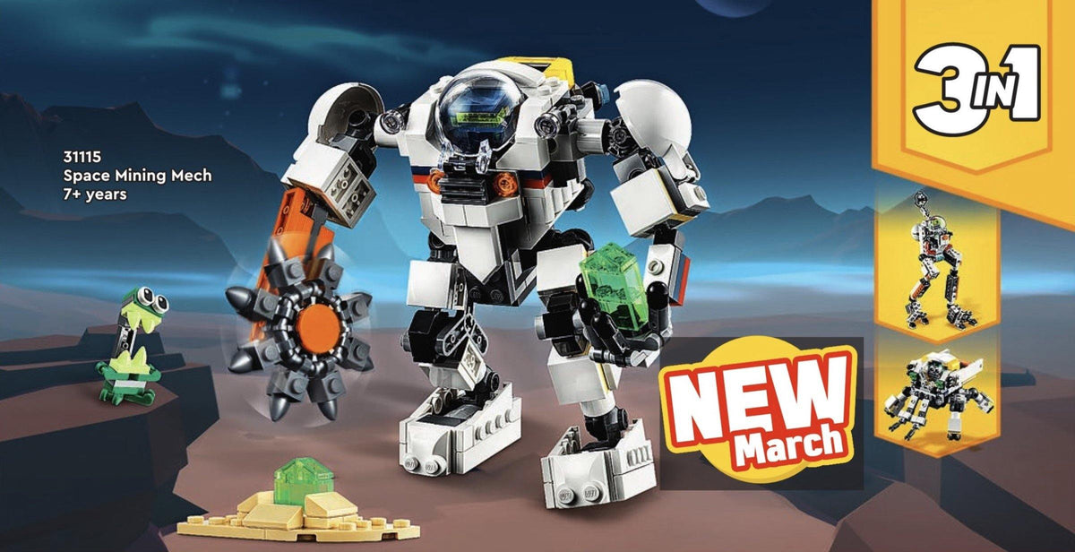 Lego Creator Set 31115 Space Mining Mech – How to build it