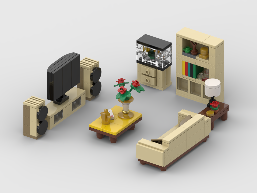 Download Free Furniture LEGO moc instruction – How to build it