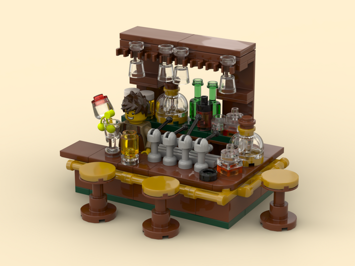 MOC - Bar Scene – How to build it