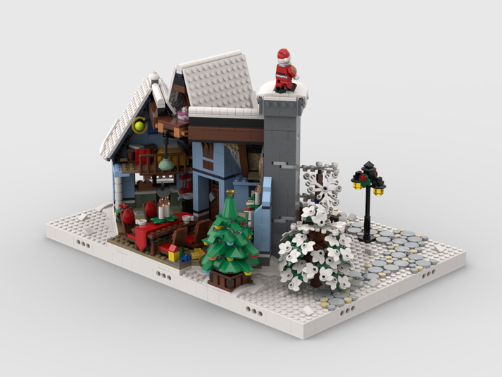 MOC - Winter Village - Display for set 10293 Santa's Visit – How to ...