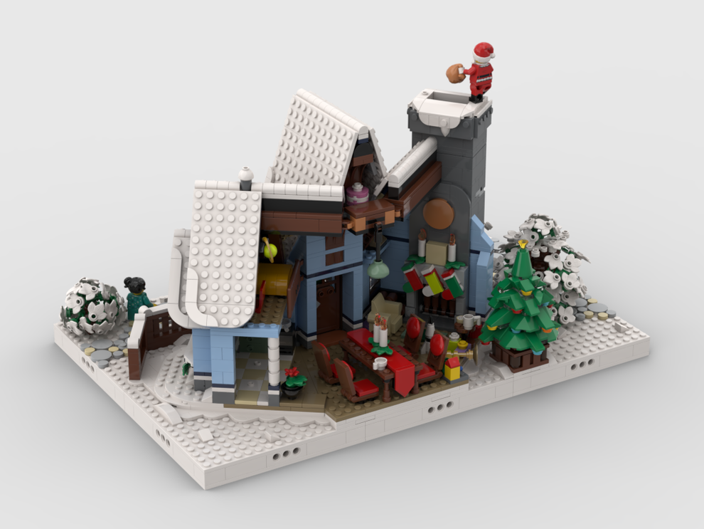 MOC - Winter Village - Display for set 10293 Santa's Visit – How to ...