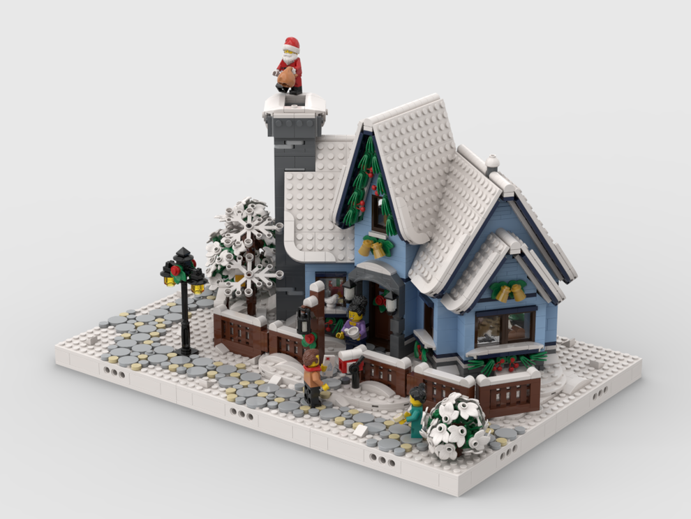 MOC - Winter Village - Display for set 10293 Santa's Visit – How to ...