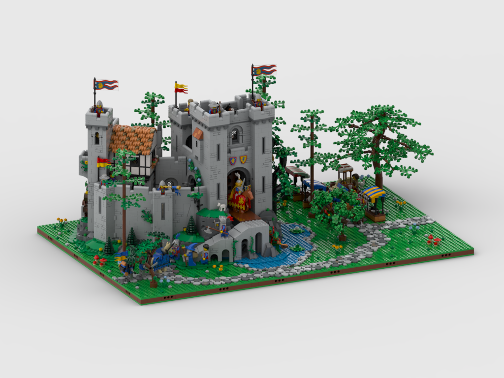 MOC - Display for set 10305 Lion Knights' Castle – How to build it