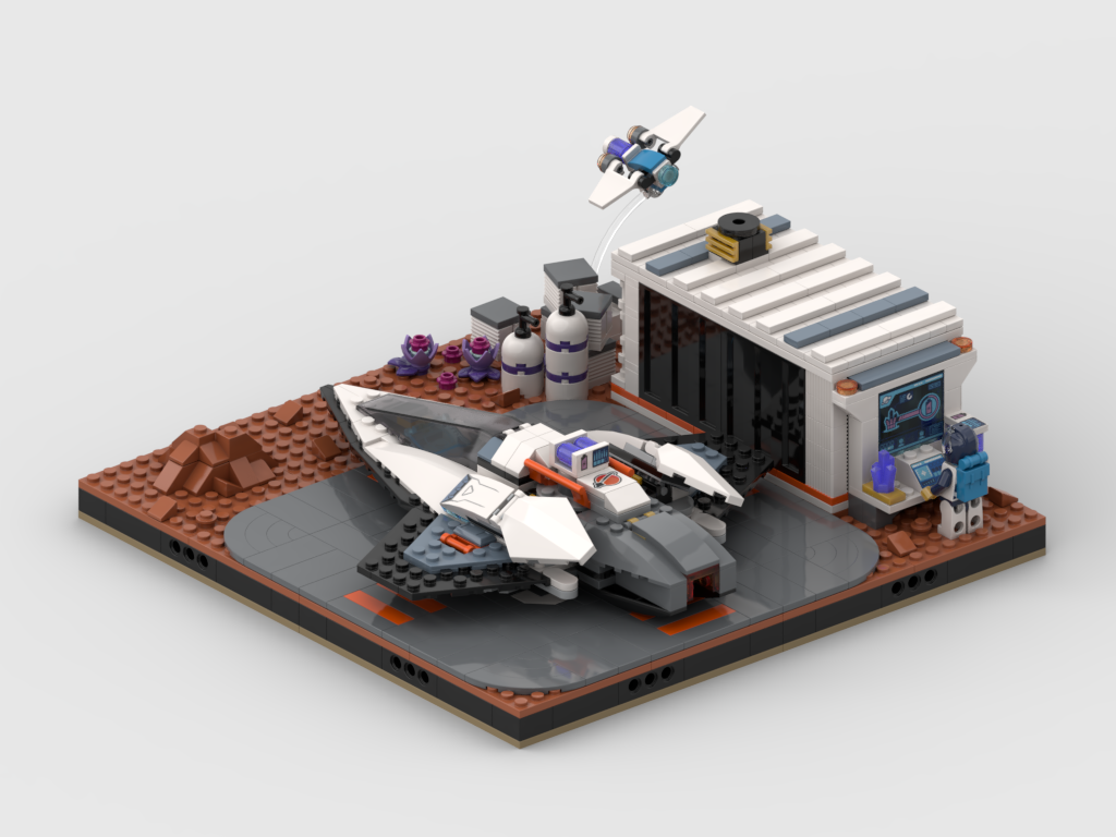 MOC - Display for set 60430 - Interstellar Spaceship – How to build it