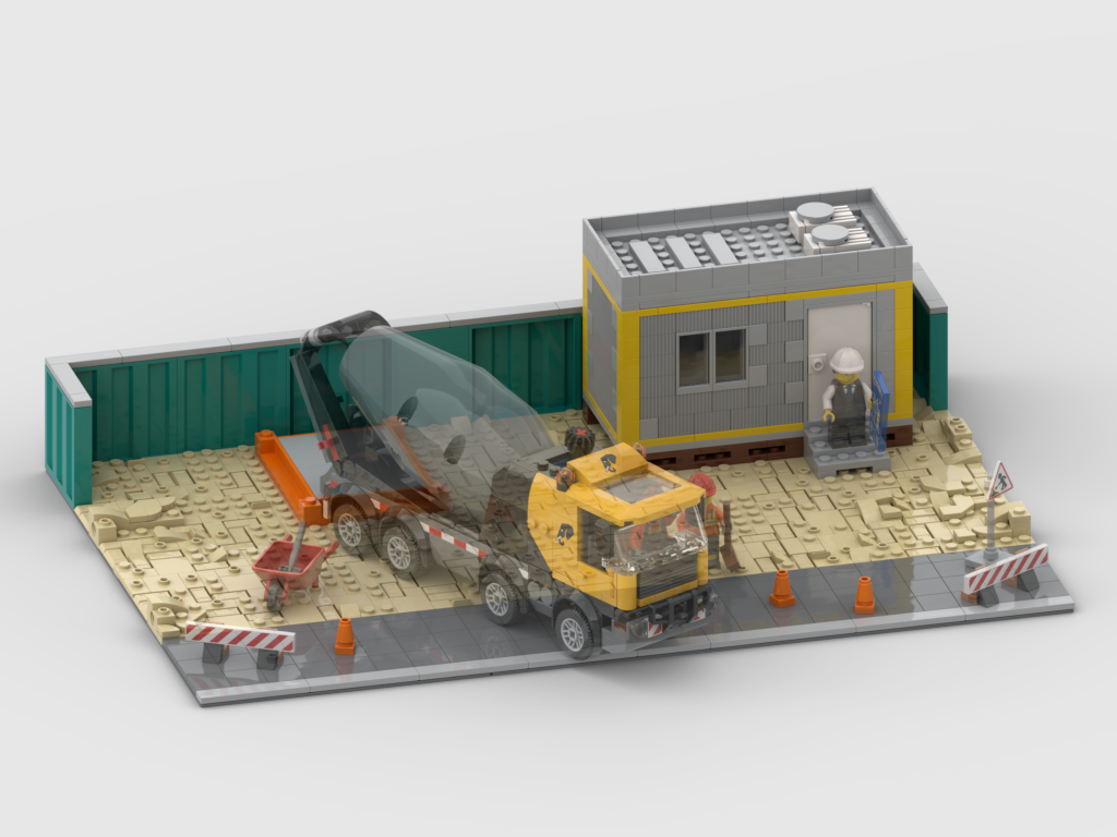 MOC - Display for set 60478-1 - Cement Mixer – How to build it
