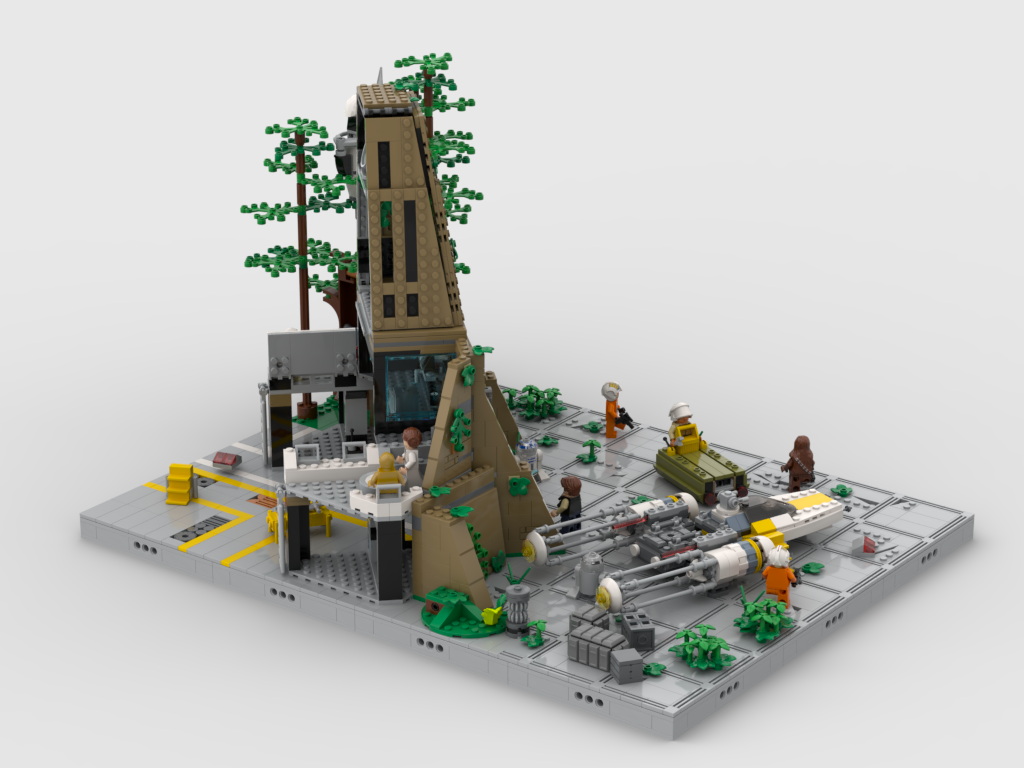 MOC - Display for set 75365 - Yavin 4 Rebel Base – How to build it