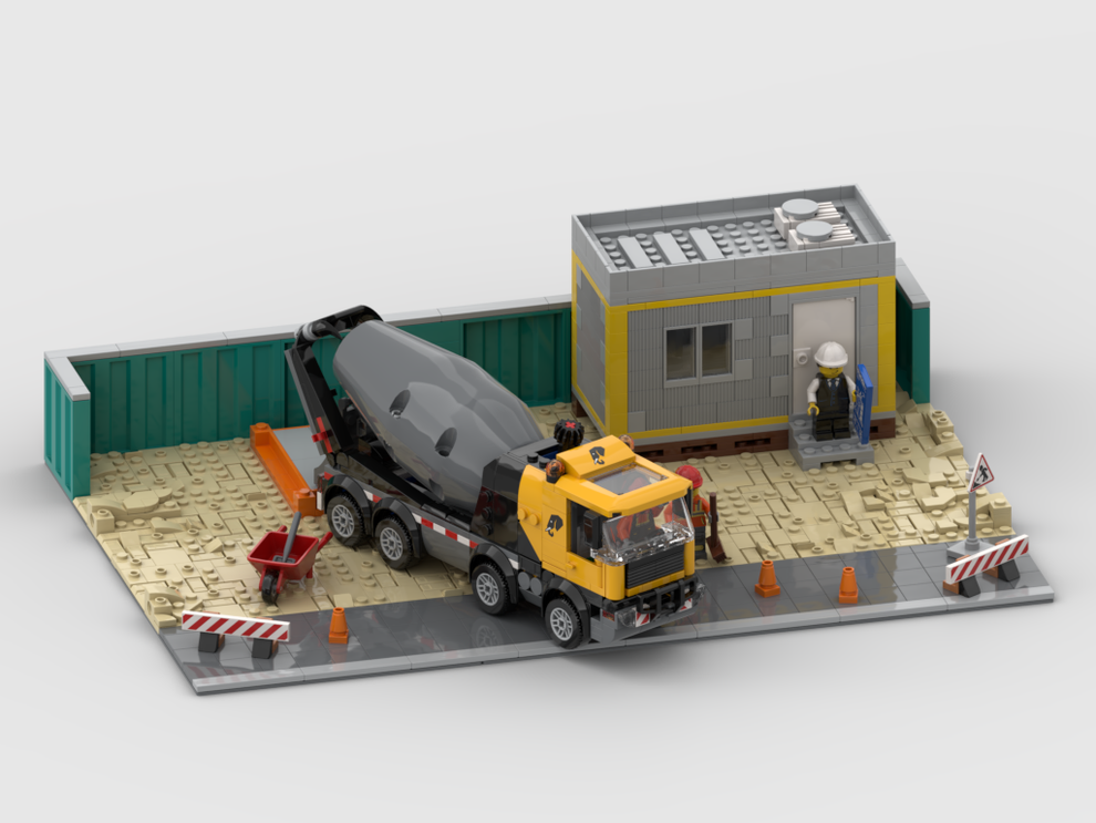 MOC - Display for set 60478-1 - Cement Mixer – How to build it