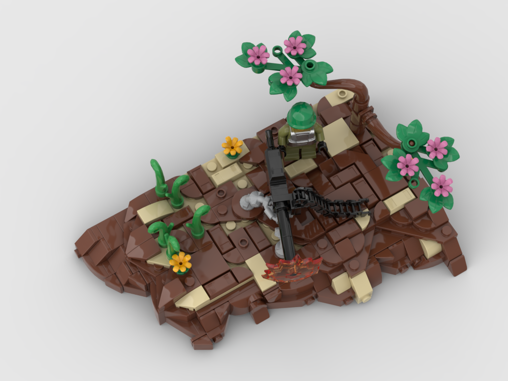 MOC- Machine Gun Diorama – How to build it