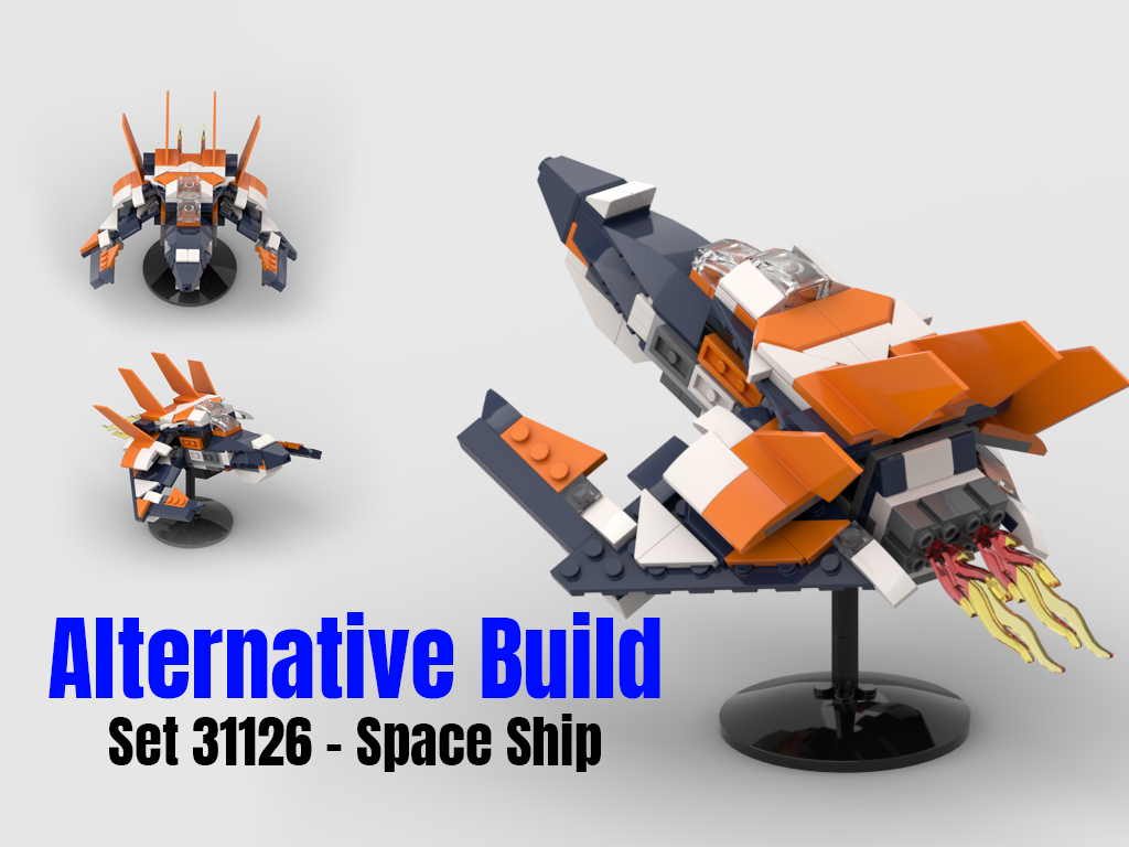 MOC - Space Ship 31126 Alternative Build – How to build it