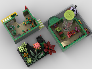 MOC - Modular Flower store + Display for 10309 – How to build it