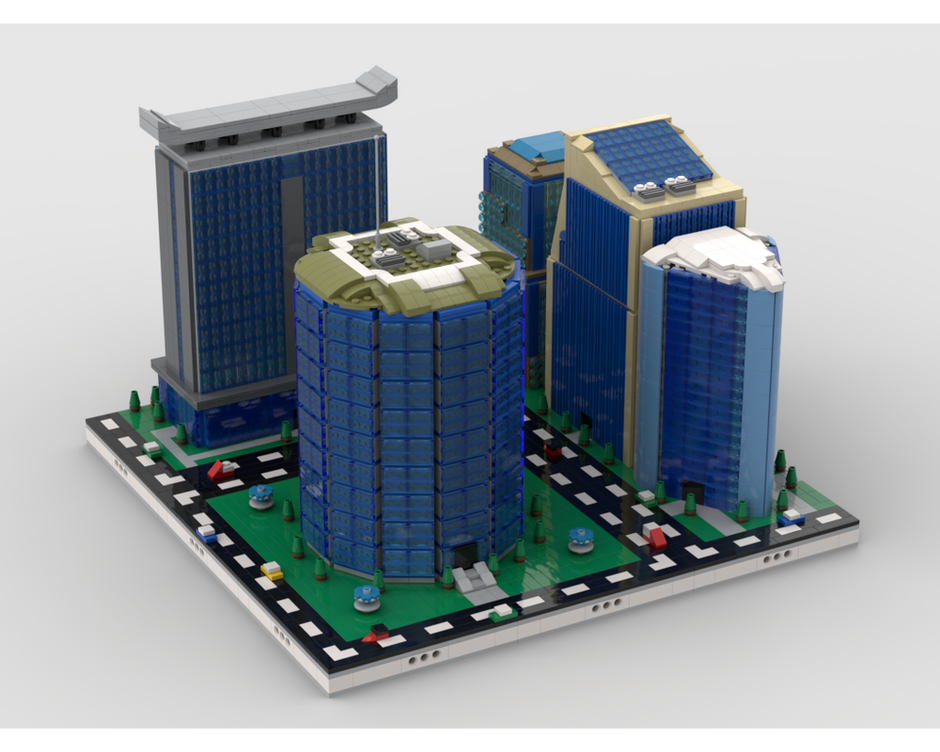 Modular City LEGO MOC instruction – How to build it