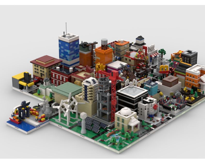MOC - Modular City | build from 41 different mocs – How to build it