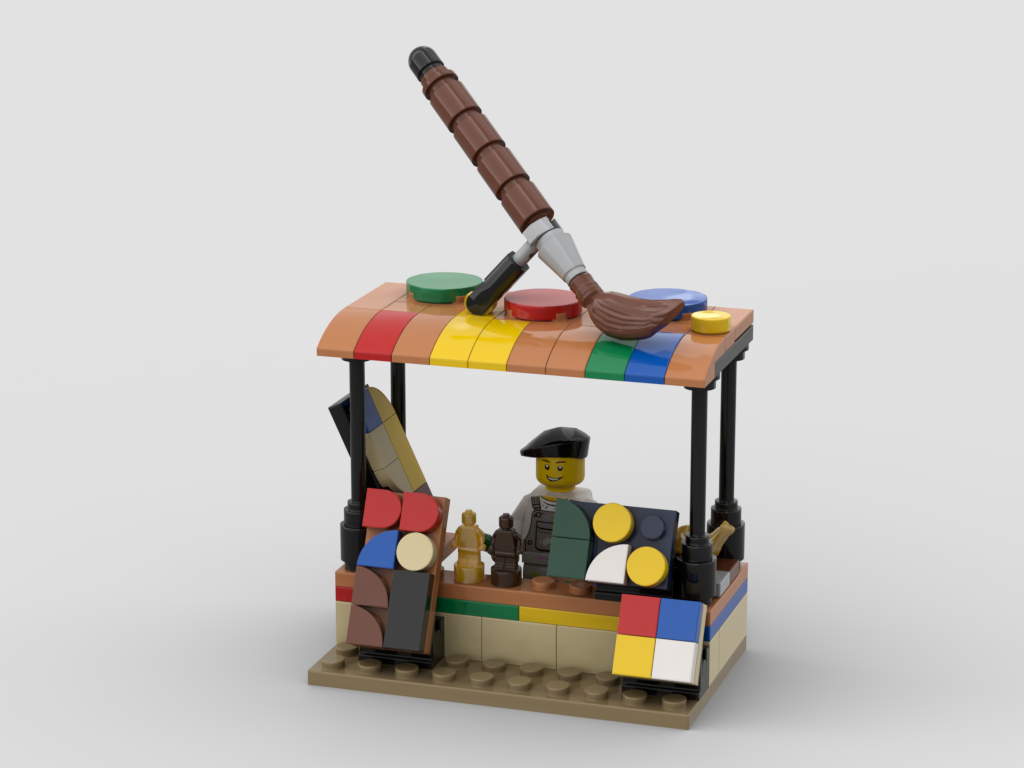 MOC - Art Stand – How to build it