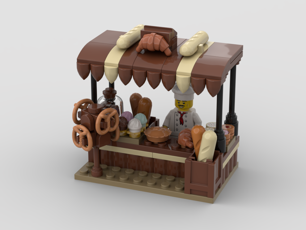 MOC - Market Stand Pack #2 – How to build it