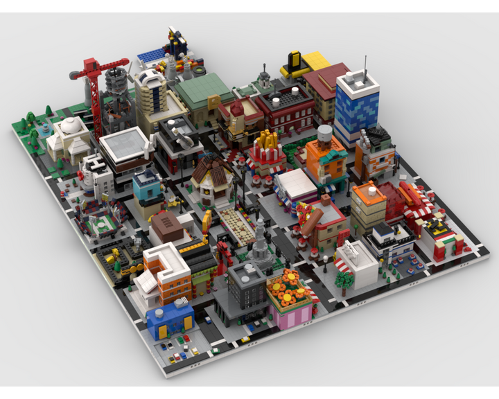 Modular City LEGO MOC instruction – How to build it