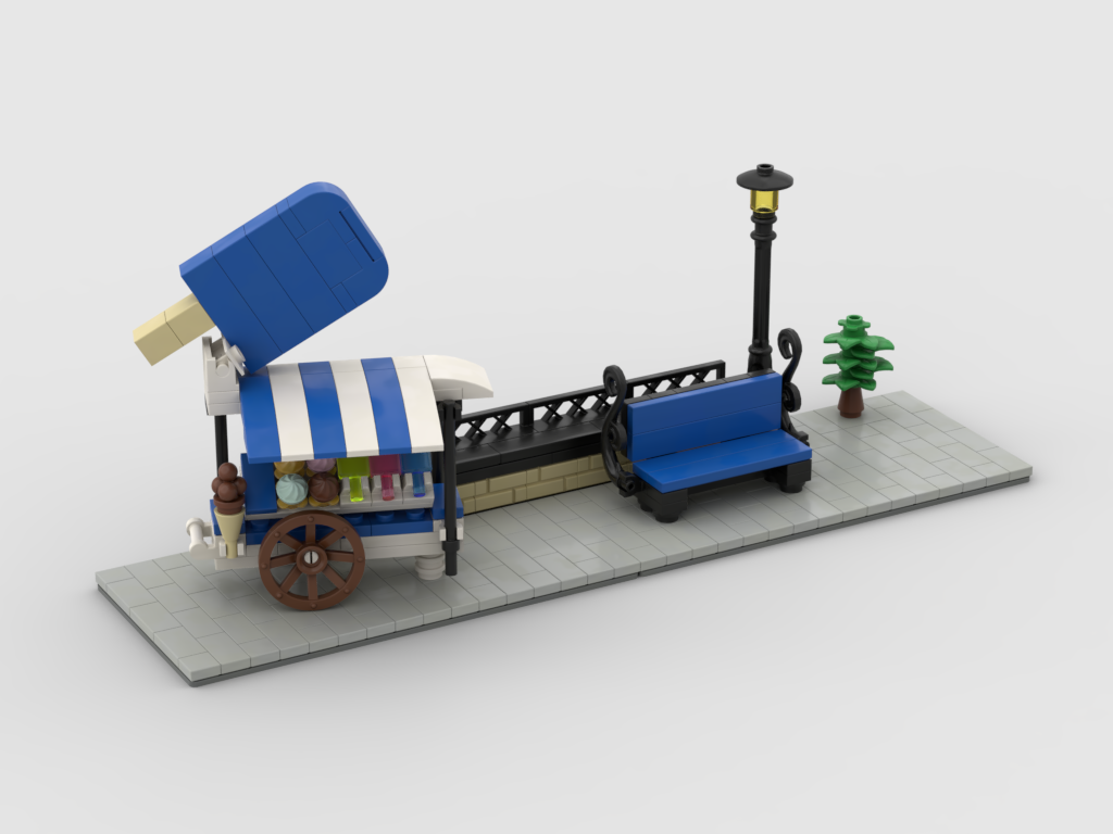 MOC - Modular Corner Ice Cream| Turn every modular model into a corner ...