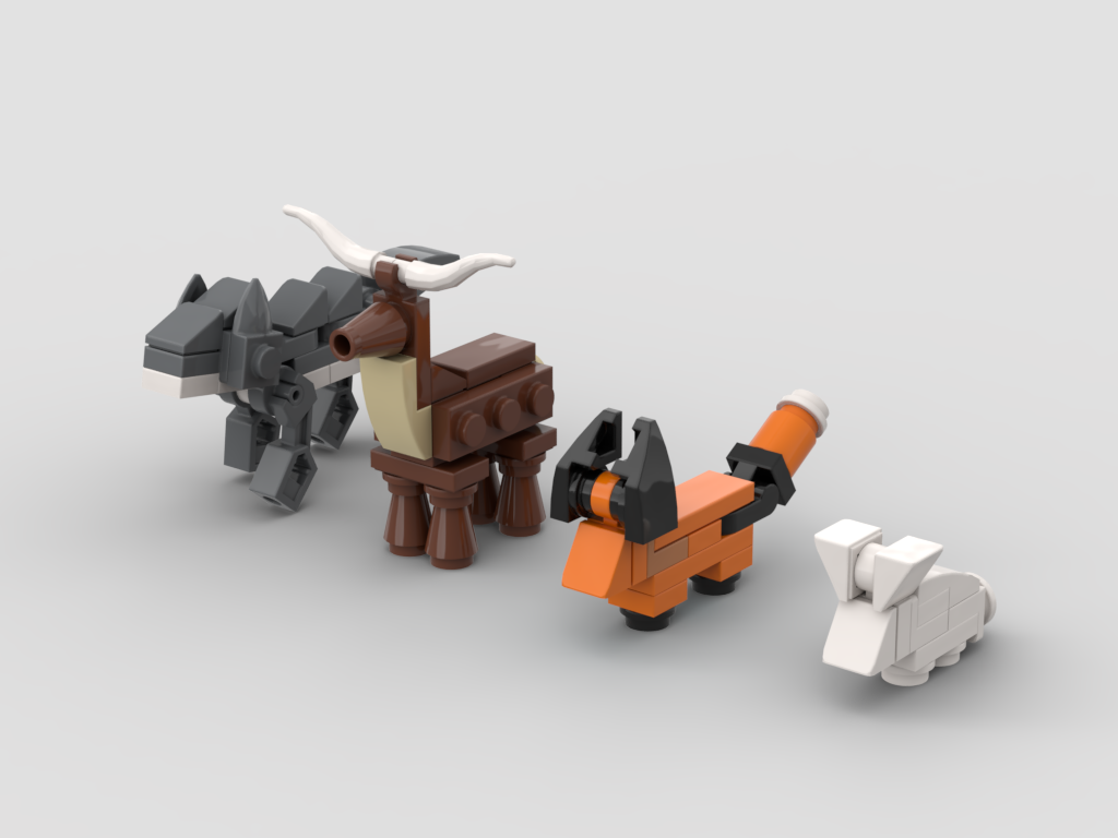 MOC - Mini Animals for set 21338 A-Frame Cabin - Download link in the ...