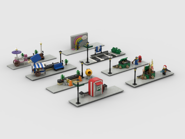 MOC - Modular Corner Pack #3+#4 - Turn every modular model into a corn ...