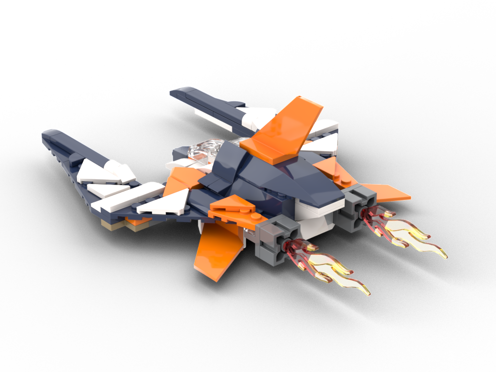 MOC - Spaceship 31126 Alternative Build – How to build it